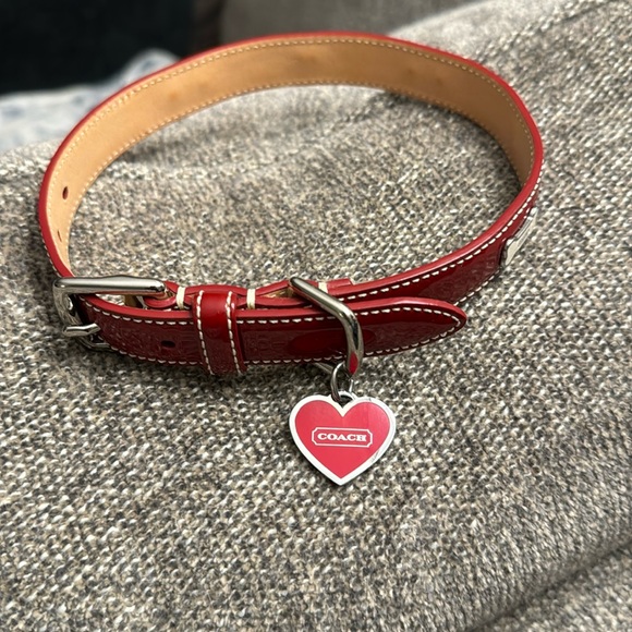 Coach | Dog | Vintage Coach Shiny Red Dog Collar | Poshmark